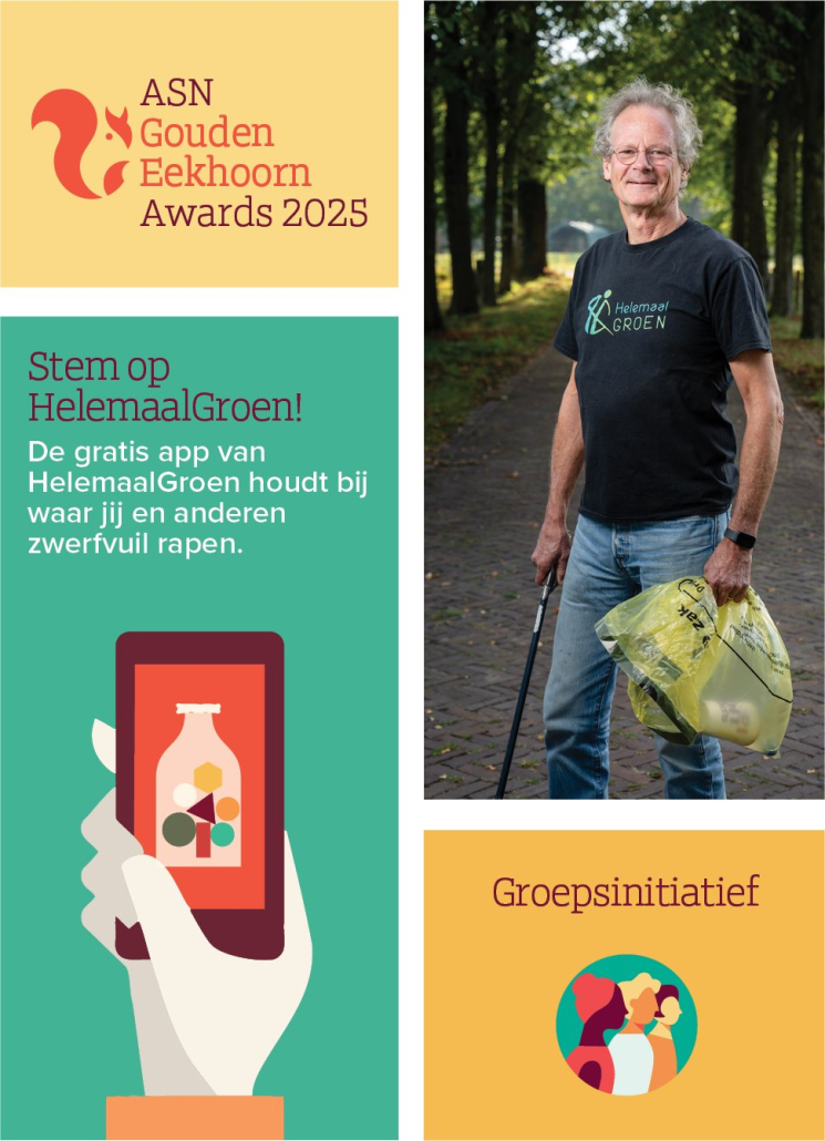 Zwerfvuil rapen met de gratis app van HelemaalGroen.